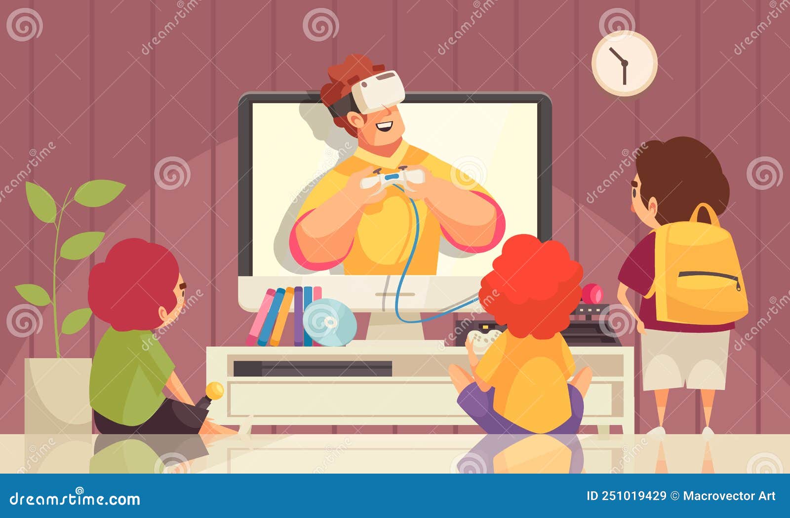 Video Blogger Cartoon Illustration Stock Vector - Illustration of ...