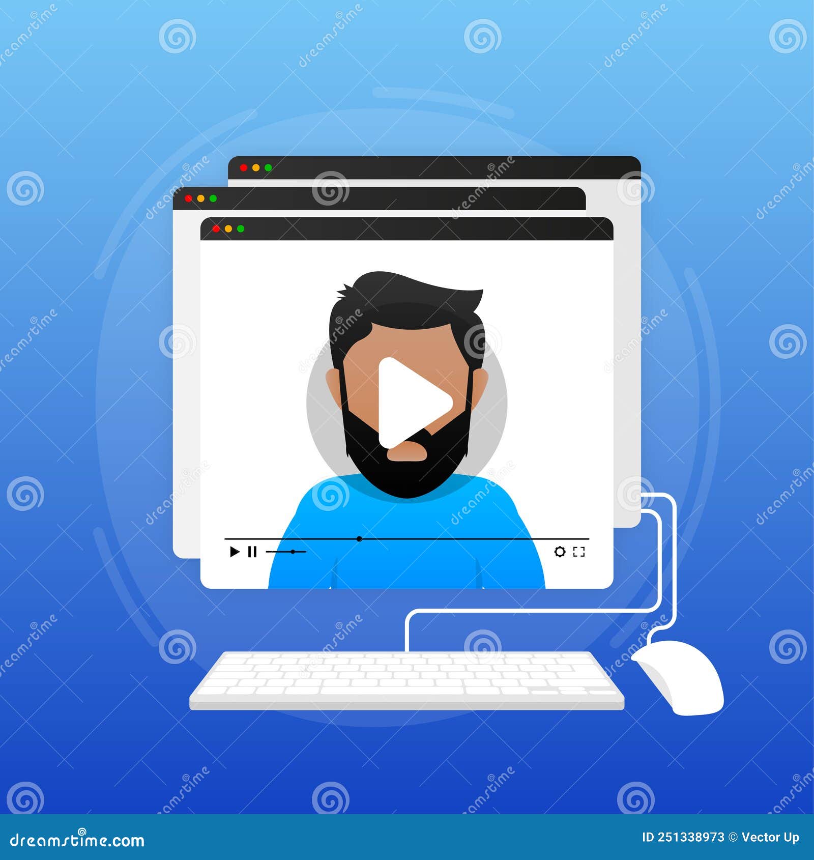 Video Blogger, Internet Blogger Recording Media Content. Watching a ...