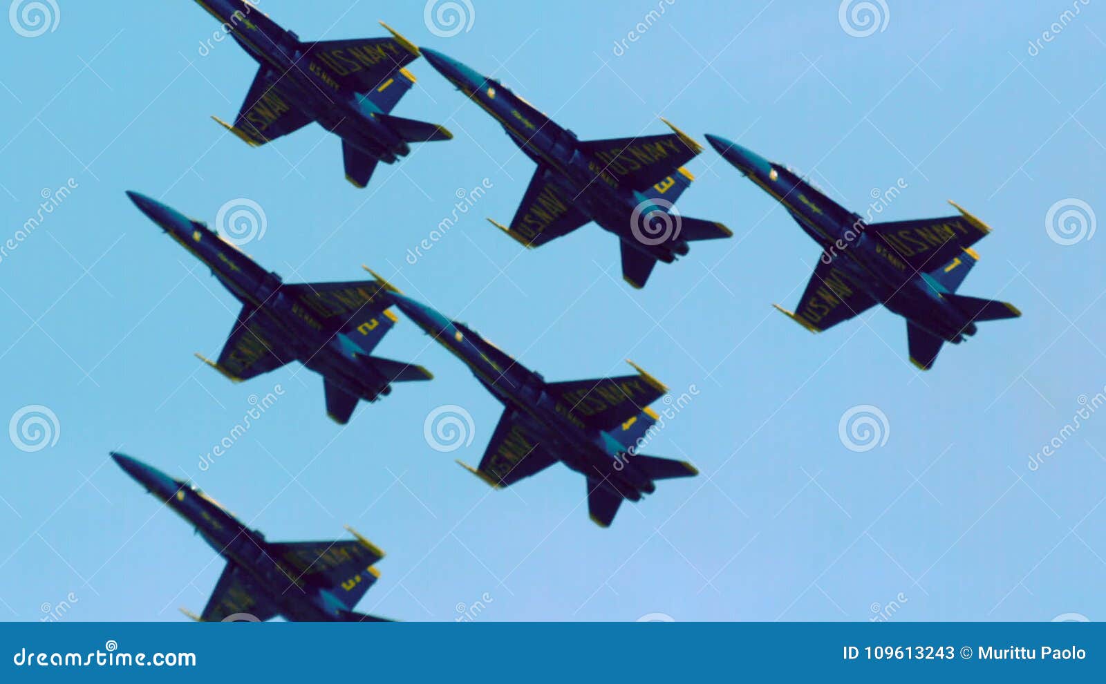 Blue Angels Breaking Out of Fleur De Lis Formation Slow Motion Stock ...