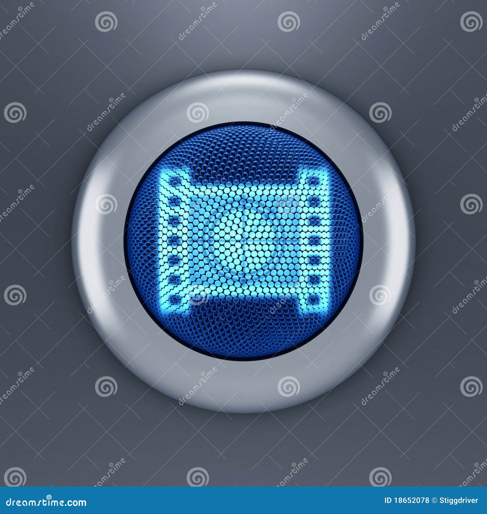 Video button concept stock illustration. Illustration of light - 18652078