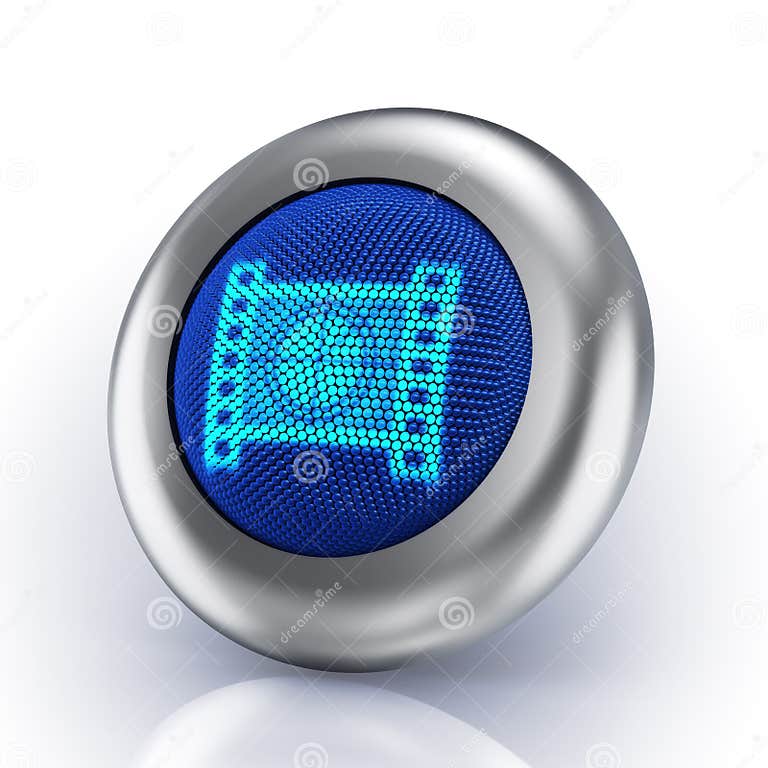 Video button concept stock illustration. Illustration of detail - 18652105