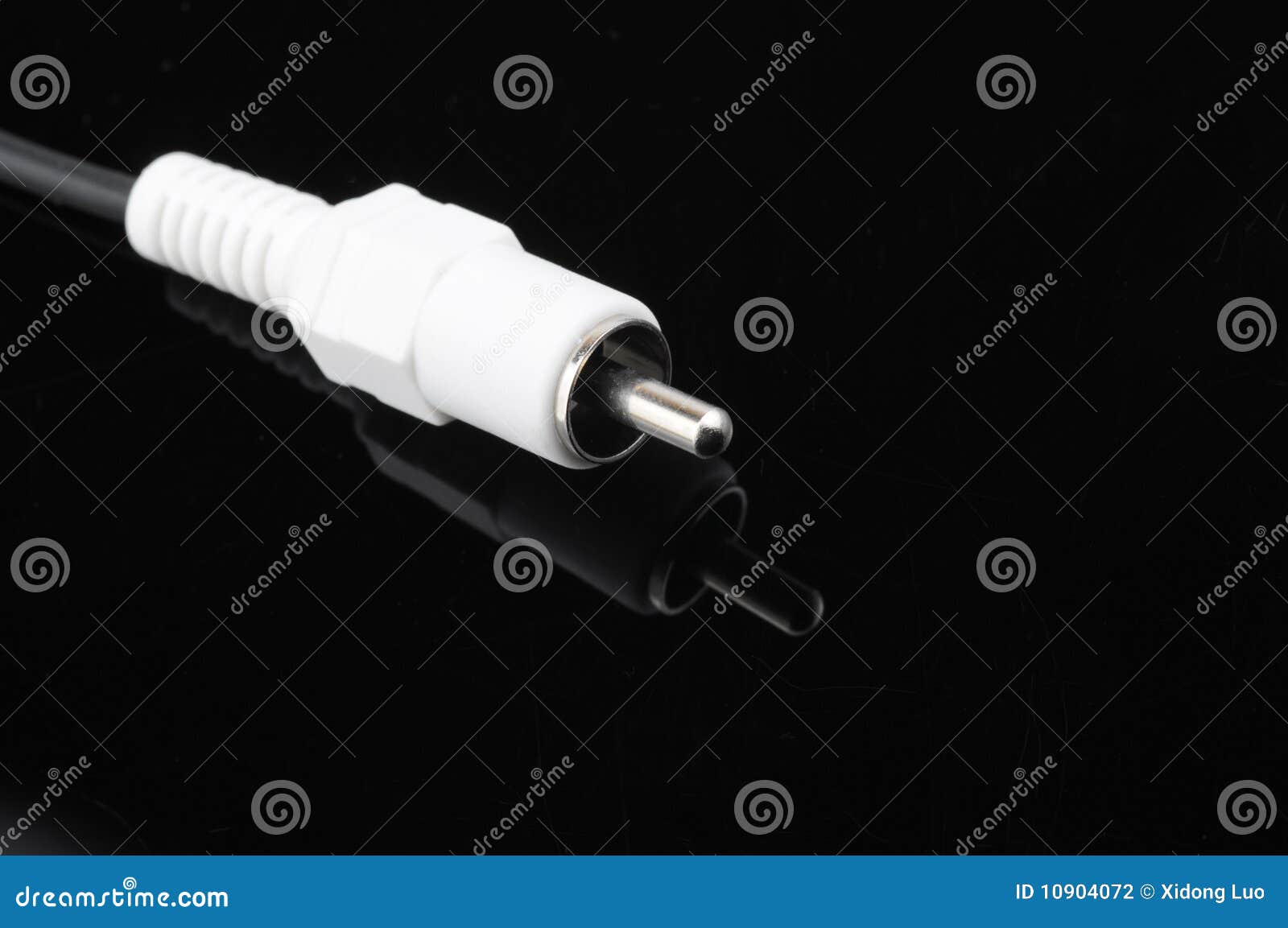 Video Cable Plug stock photo. Image of connection, reflection - 10904072