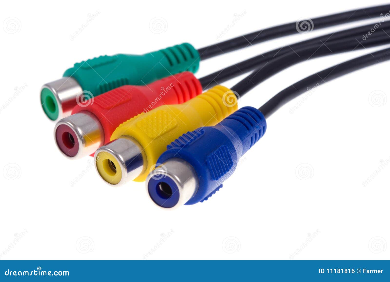 Video cables on isolated stock photo. Image of cord, stereo - 11181816
