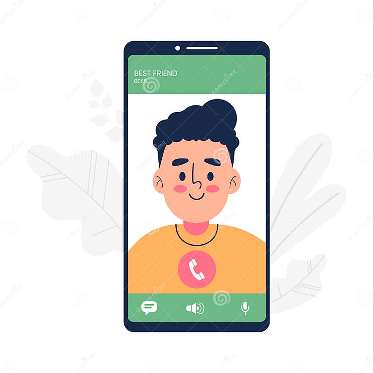 Video Call Application Vector Illustration Stock Vector - Illustration ...