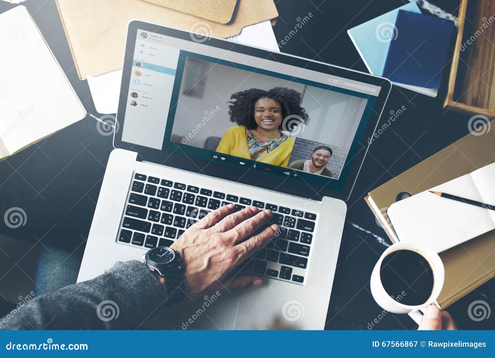 Video Call Facetime Chatting Communication Concept Stock Image - Image ...