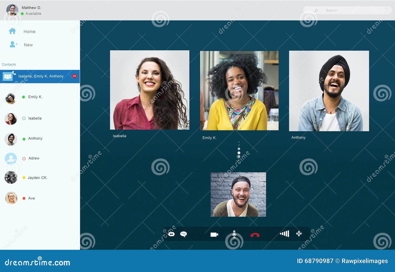Video Call Facetime Chatting Communication Concept Stock Image - Image ...