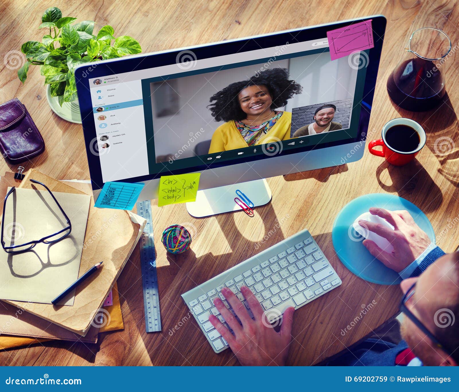 Video Call Facetime Chatting Communication Concept Stock Image - Image ...