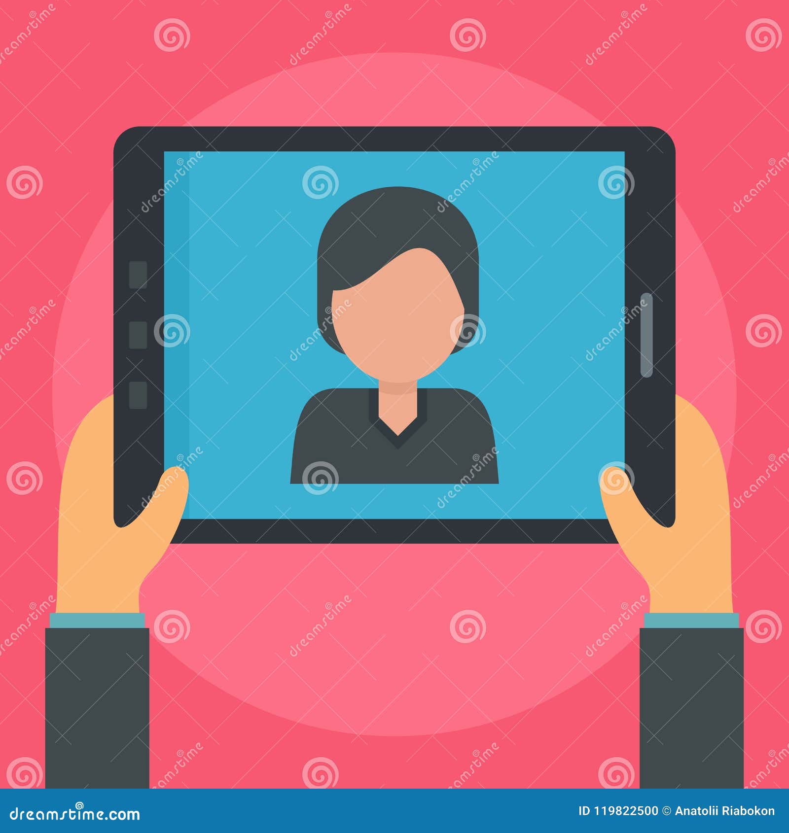 Video Call Icon, Flat Style Stock Vector - Illustration of professional ...