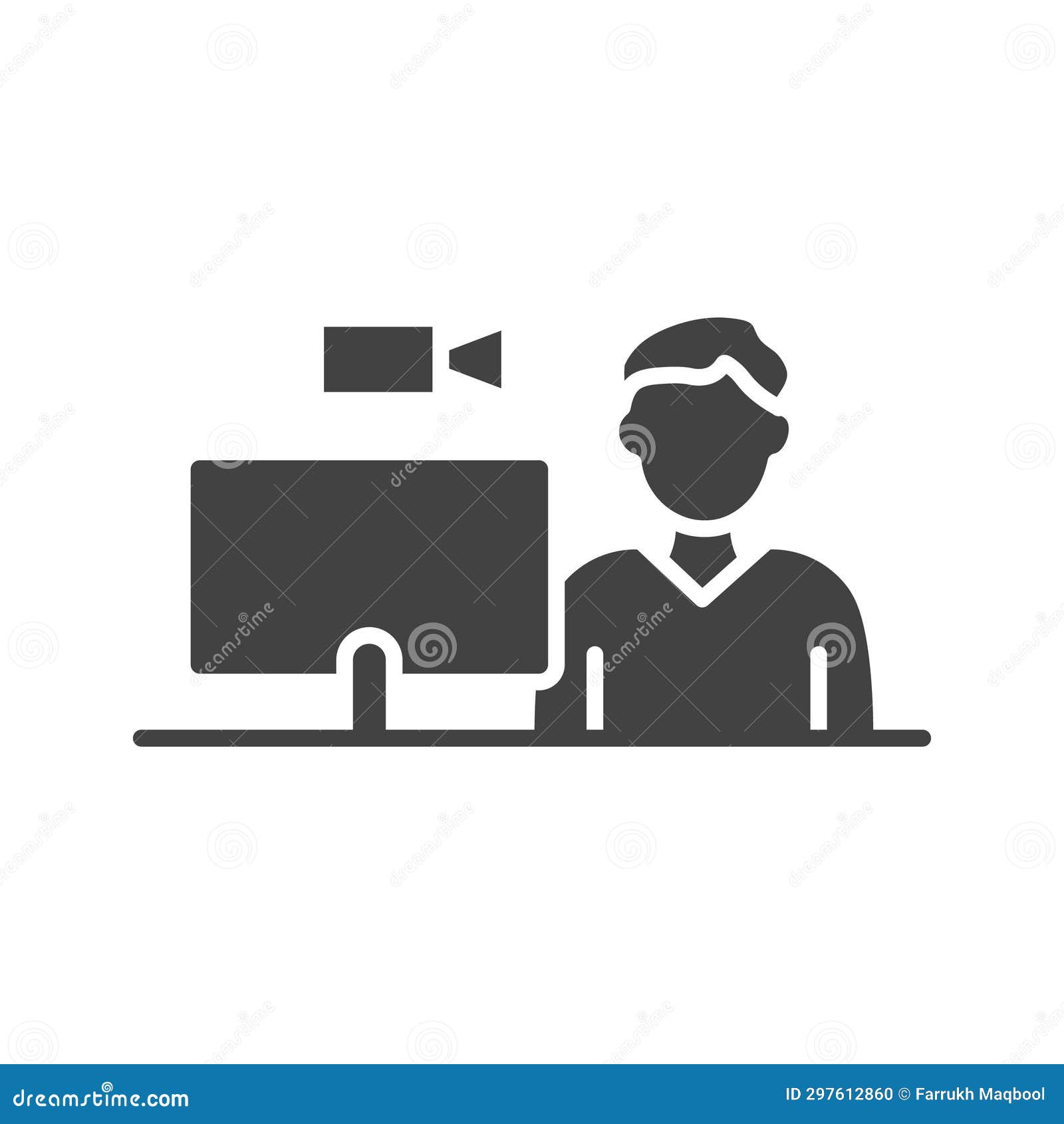 Video Call Icon Vector Image. Stock Illustration - Illustration of ...