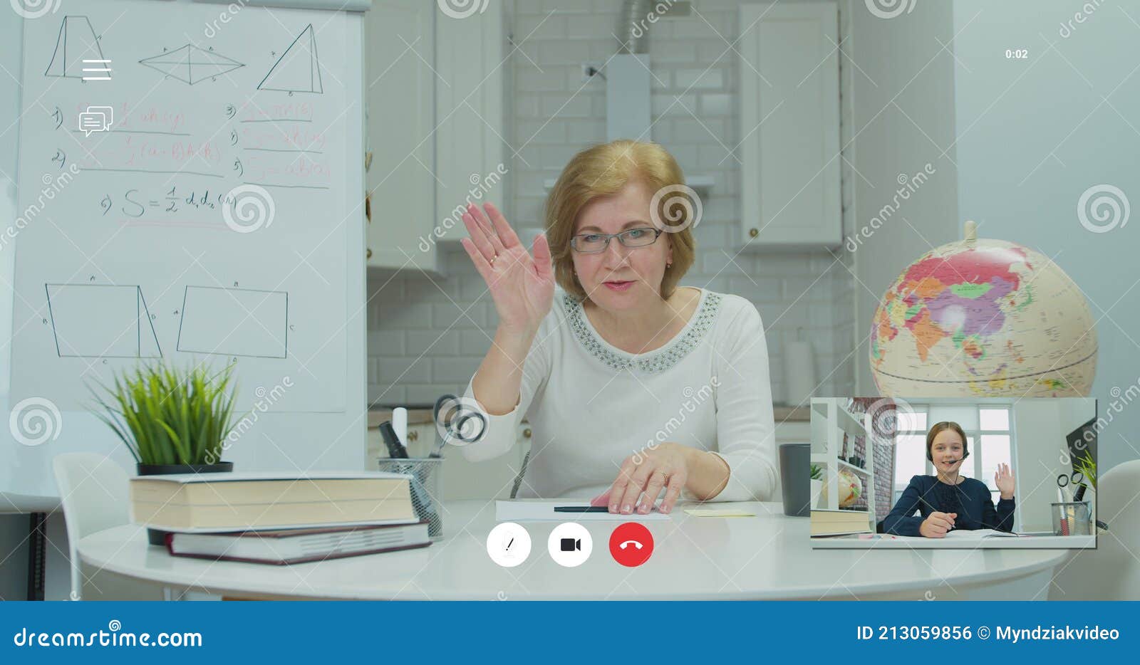 Video Call Interface. the Teacher Begins the Video Lesson. Features of ...