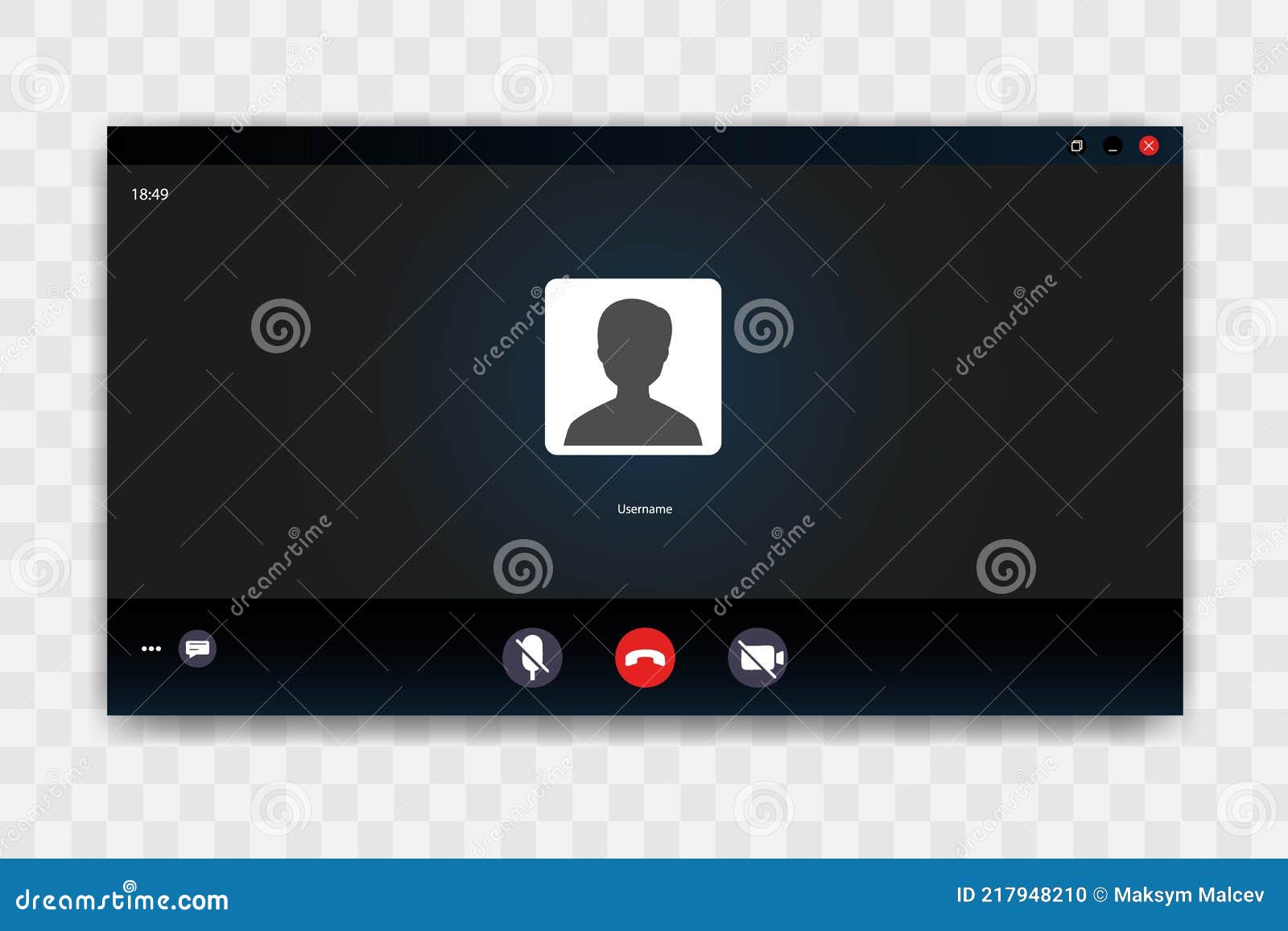 Video Call Screen Template. Videocall Interface. Online Webinar Or ... Video Call Screen Template. Videocall Interface. Online Webinar Or ...