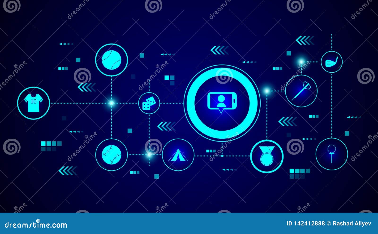 Video Call from a Smart Phone Icon. from Web Set Stock Illustration ...