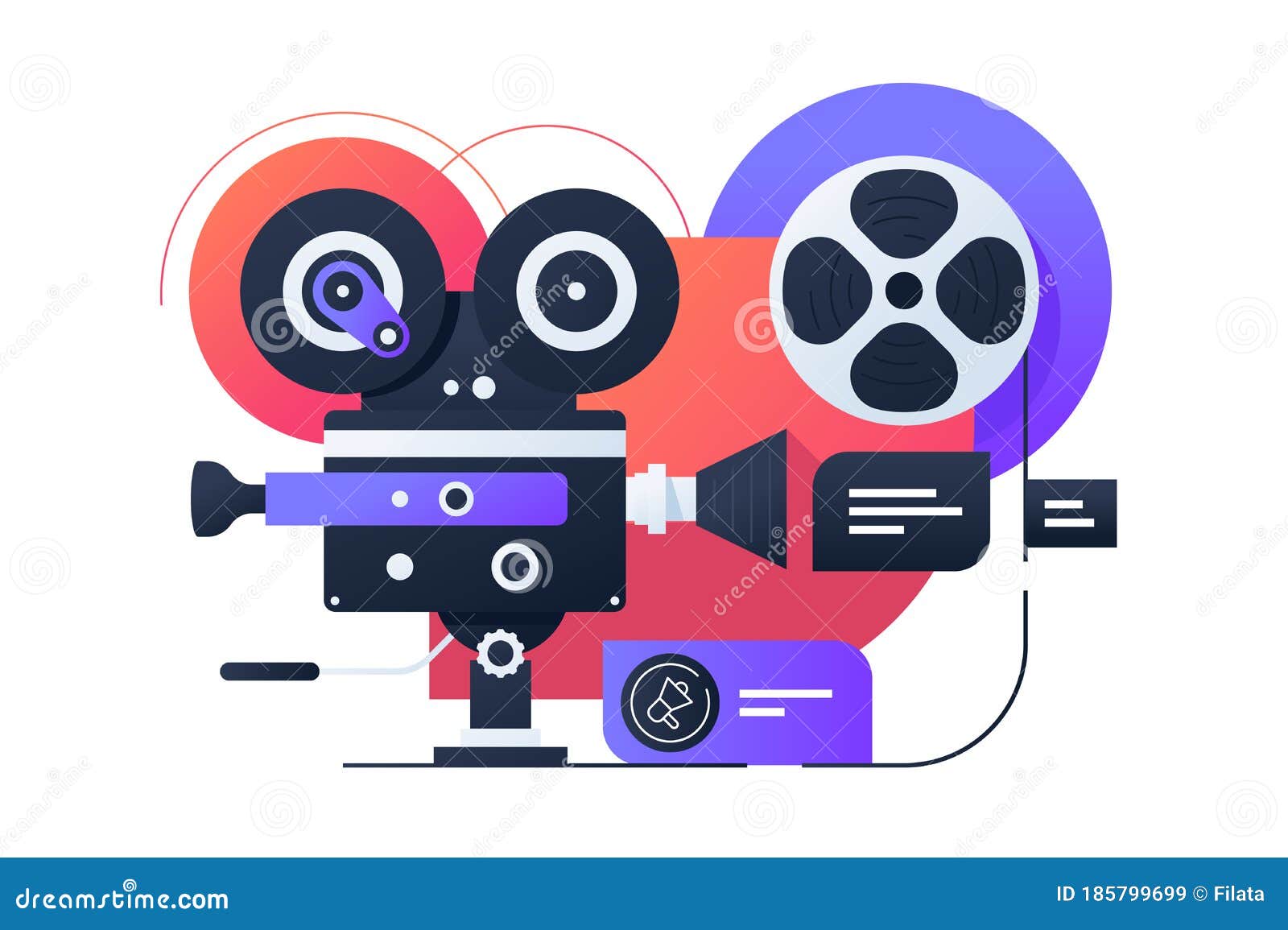 Video camcorder structure stock illustration. Illustration of camera ...