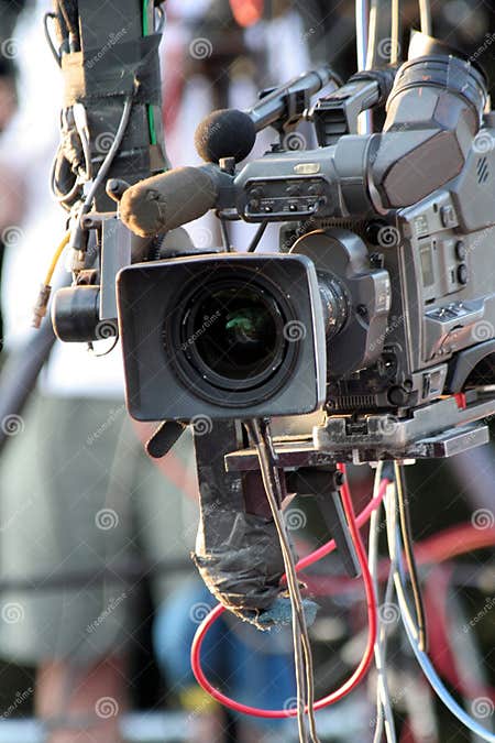 Video camera stock photo. Image of film, lens, reporter - 1192526