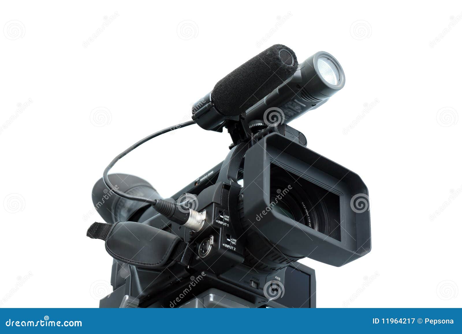 Video camera stock image. Image of entertainment, isolated - 11964217