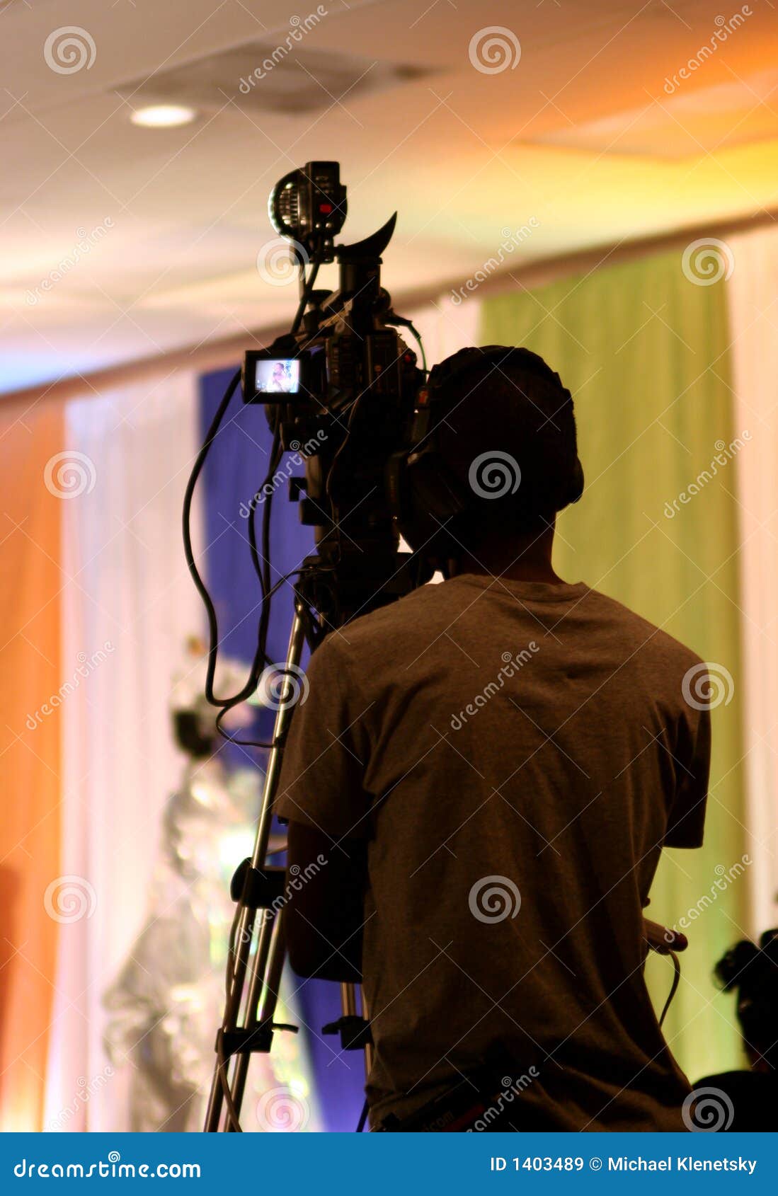 Video Camera stock image. Image of shooting, studio, camera - 1403489