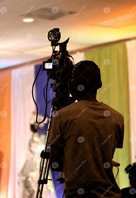 Video Camera stock image. Image of shooting, studio, camera - 1403489
