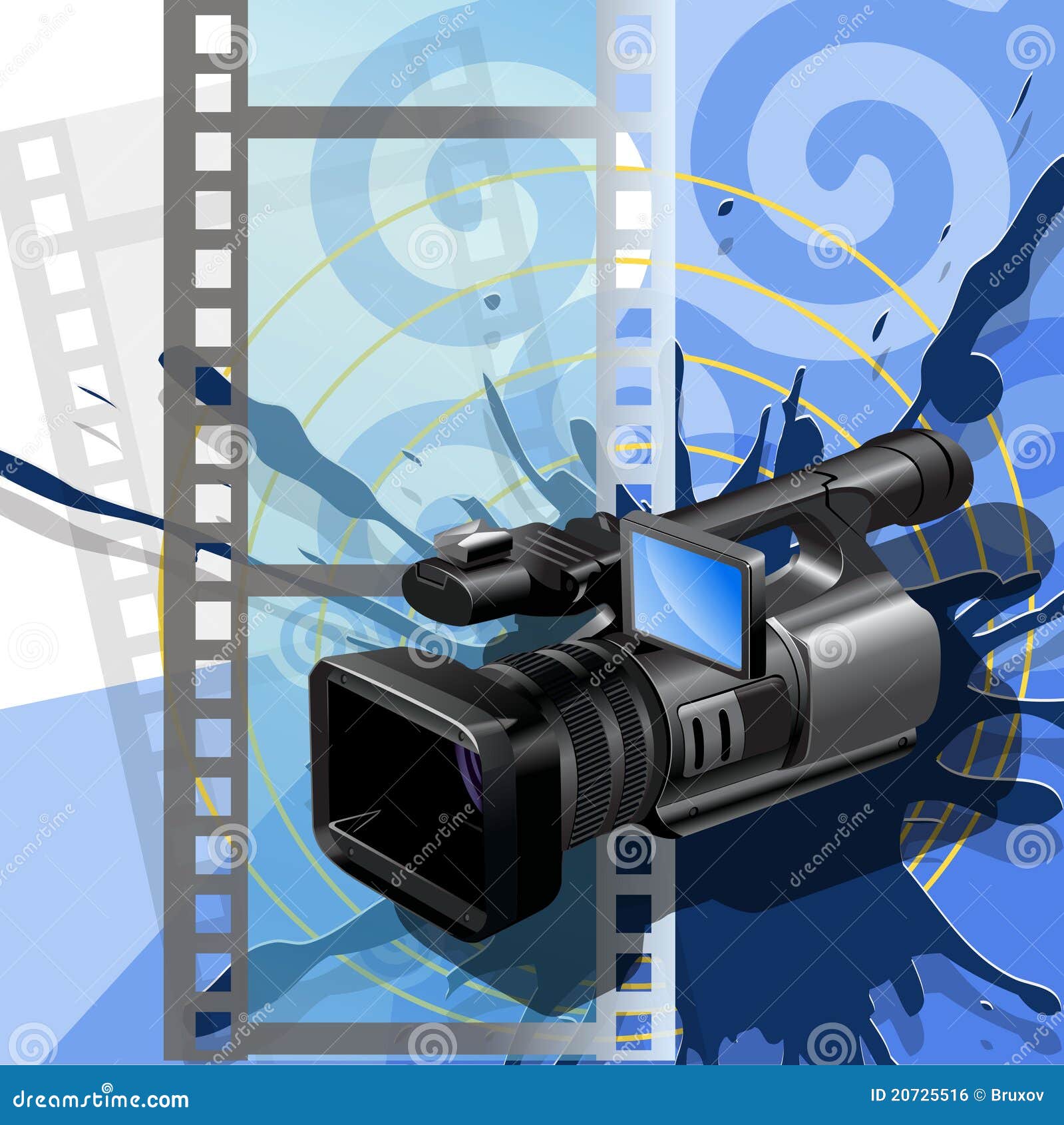 Illustration Video Camera Stock Illustrations – 151,576 Illustration ...
