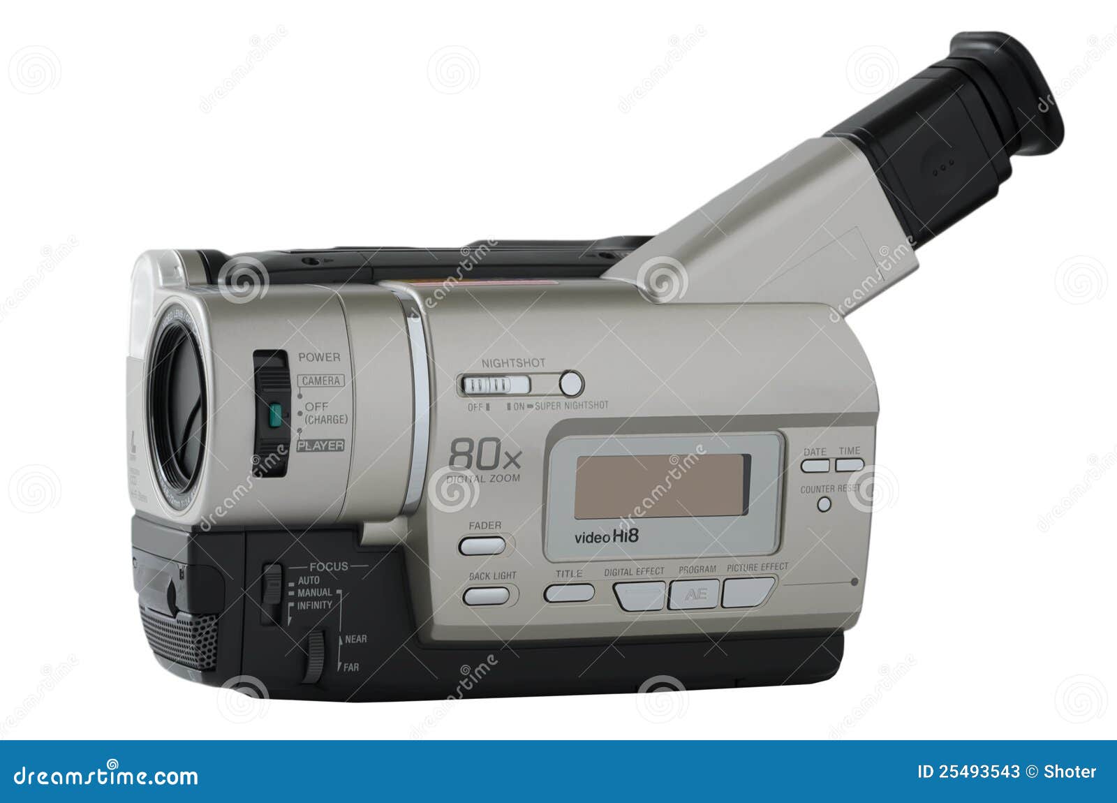 Video camera stock image. Image of camera, media, silver - 25493543