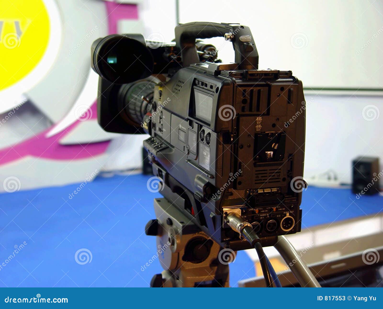 Video camera stock image. Image of grip, white, television - 817553