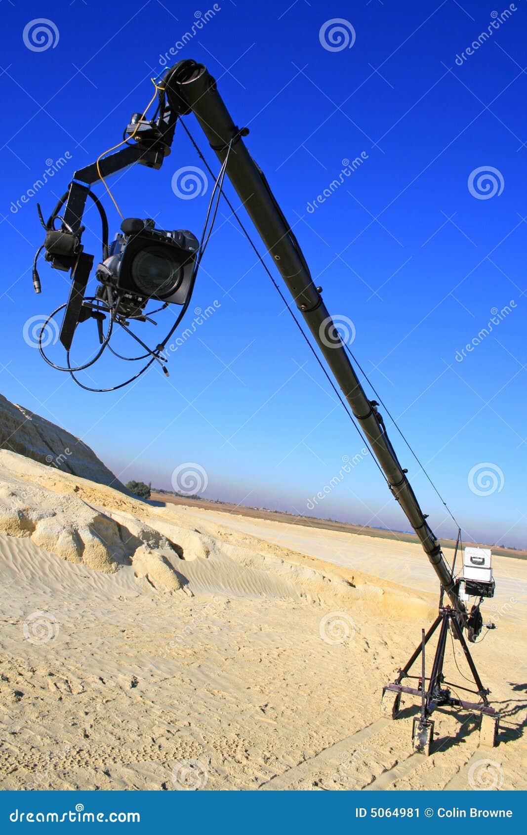 Video Camera on Boom stock image. Image of desert, shot - 5064981