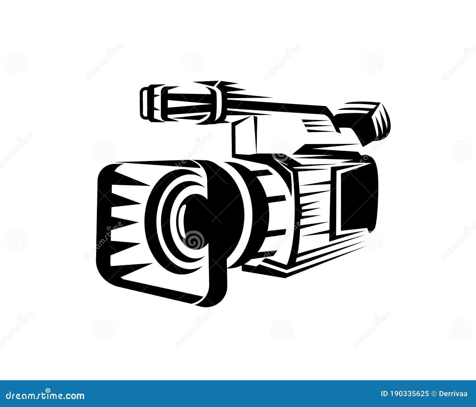 Video Camera and Cinematography Silhouette Stock Vector - Illustration ...