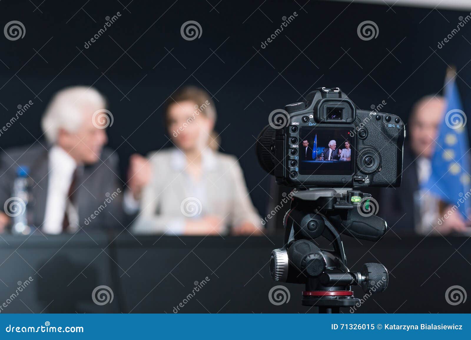 Video Camera in a Conference Room Stock Image - Image of operator ...