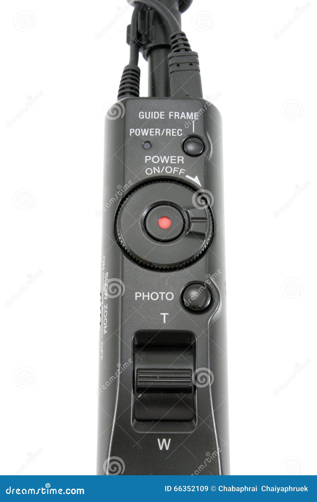 Video Camera Control on White Background Stock Image - Image of device ...