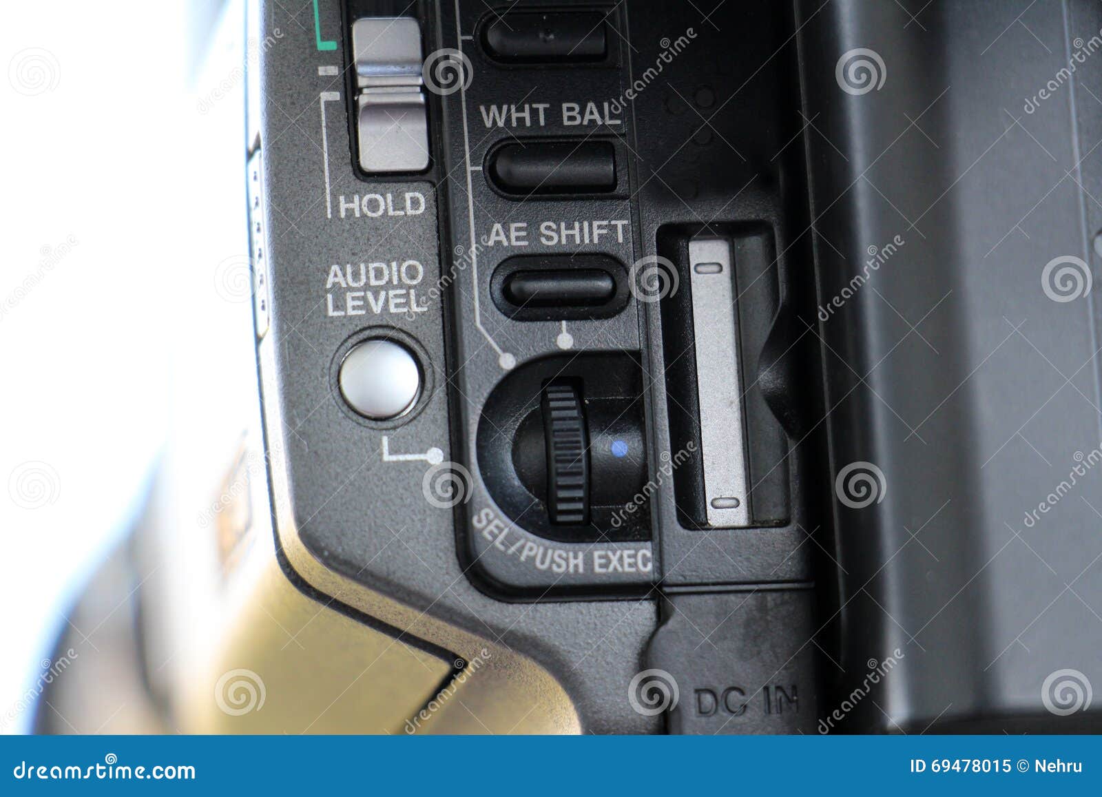 Video camera controls stock image. Image of professional - 69478015