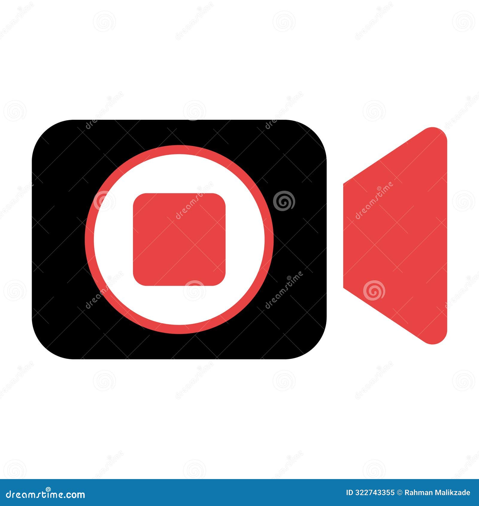 Video Camera, Currently Recording or Rec. Video Rec Vector Illustration ...