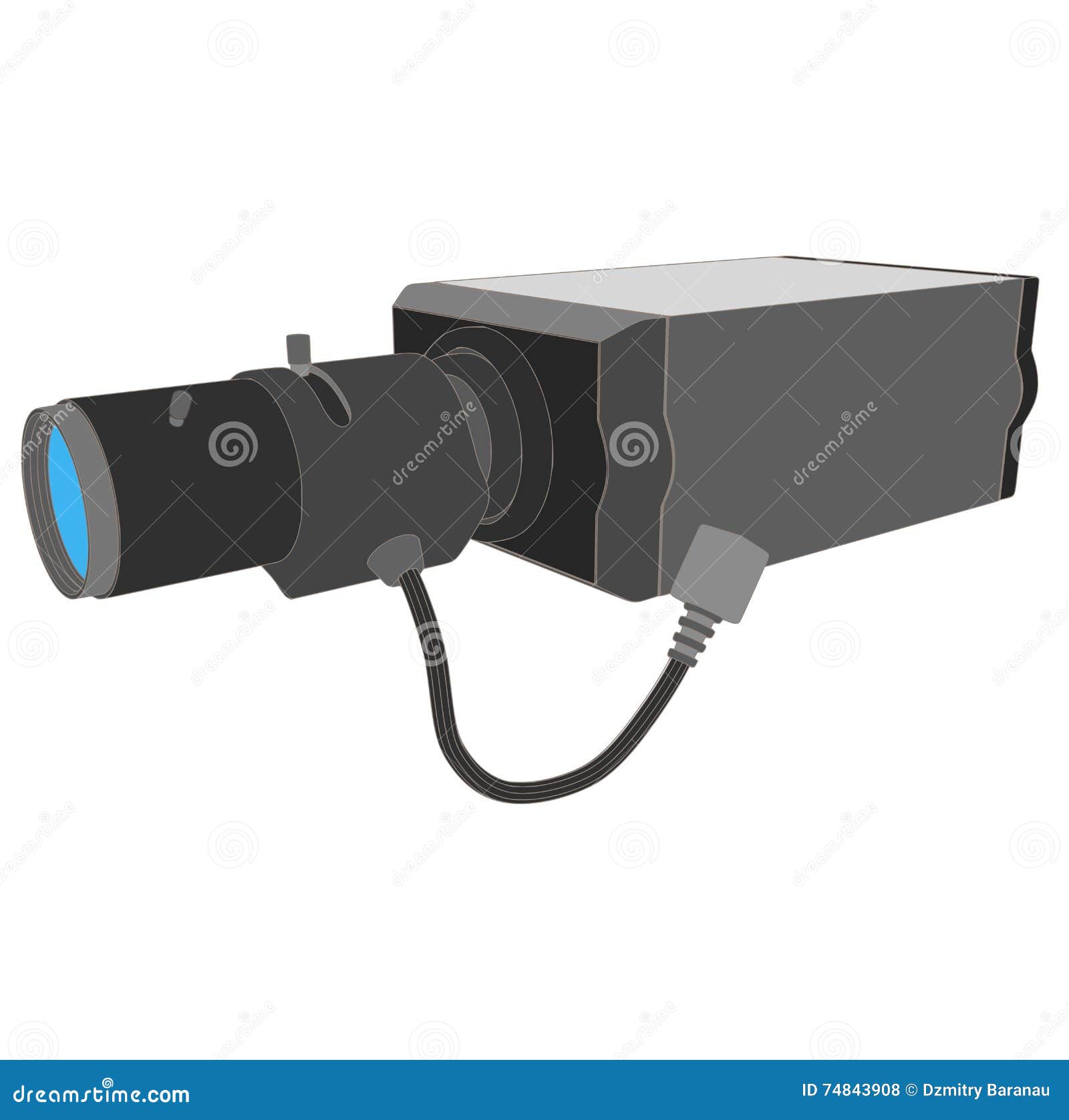 Video Camera 3d View Illustration Object Stock Vector - Illustration of ...