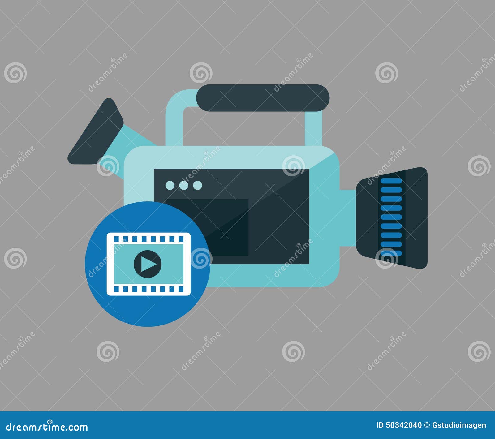 Video camera stock vector. Illustration of vector, graphics - 50342040