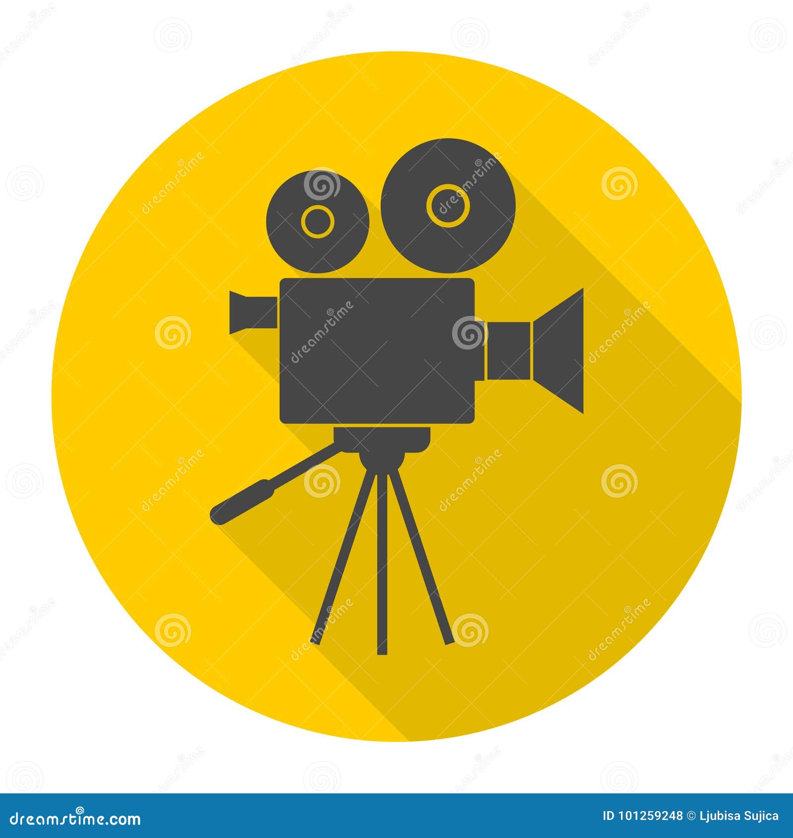 Video Camera, Film Camera Icon Stock Vector - Illustration of ...
