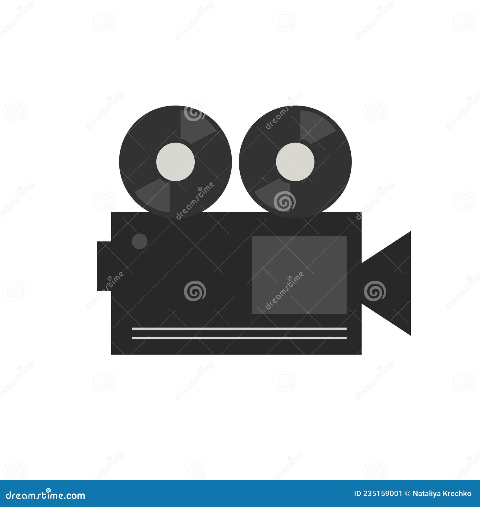 Video Camera or Film Projector Vector Flat Icon Stock Vector ...
