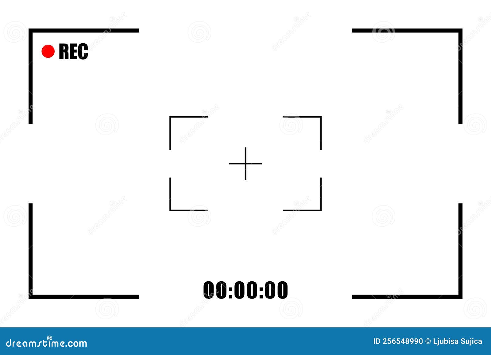 Ultrawide Video Camera Frame. Camcorder Ui Overlay. Videocamera Frame ...