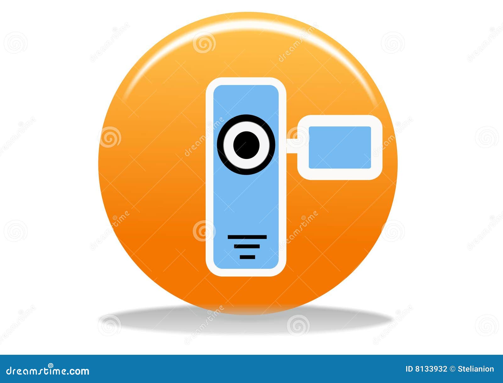 Video camera icon stock illustration. Illustration of clip - 8133932