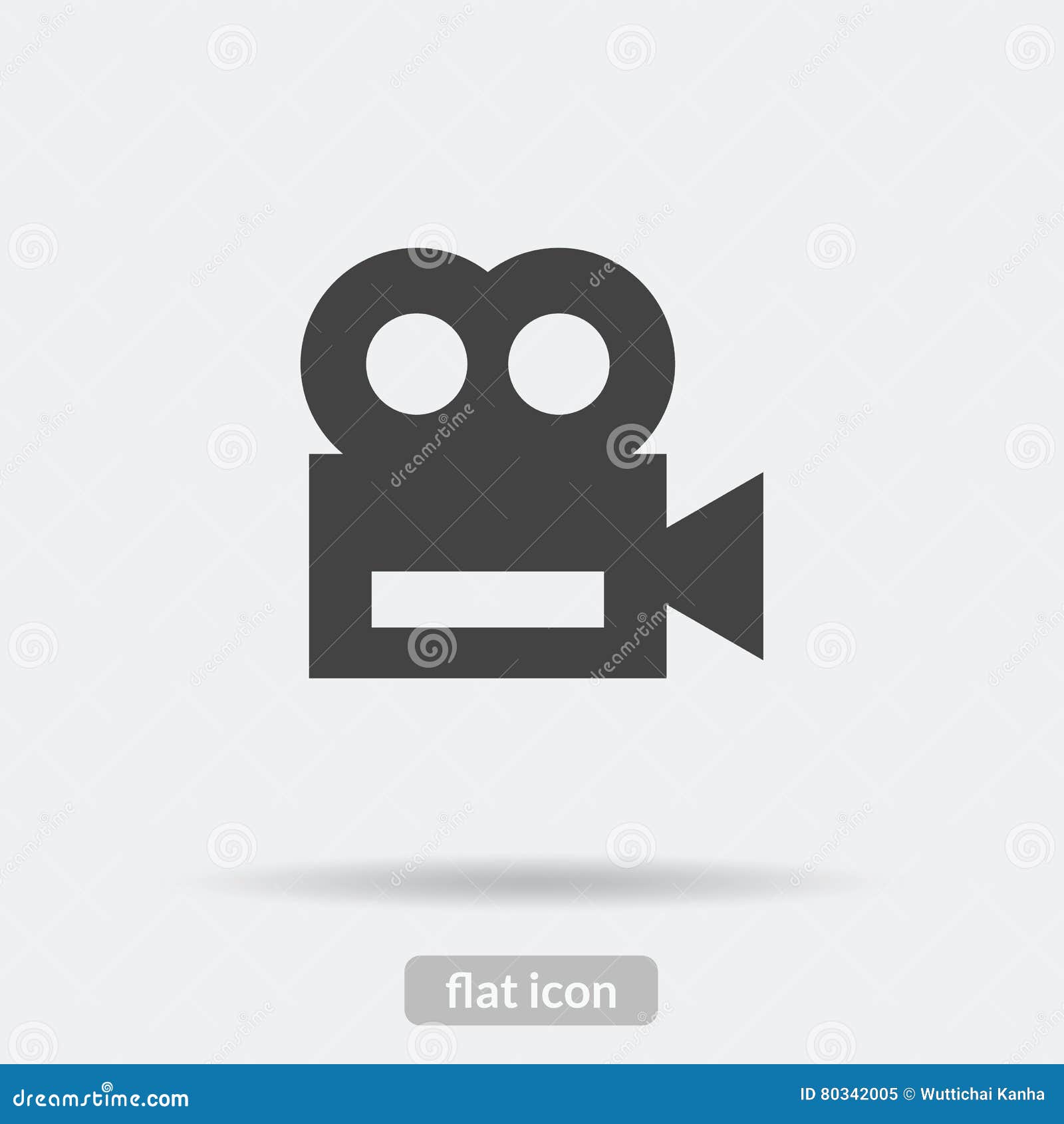 Video Camera Icon, Black Vector is Type EPS10 Stock Vector ...