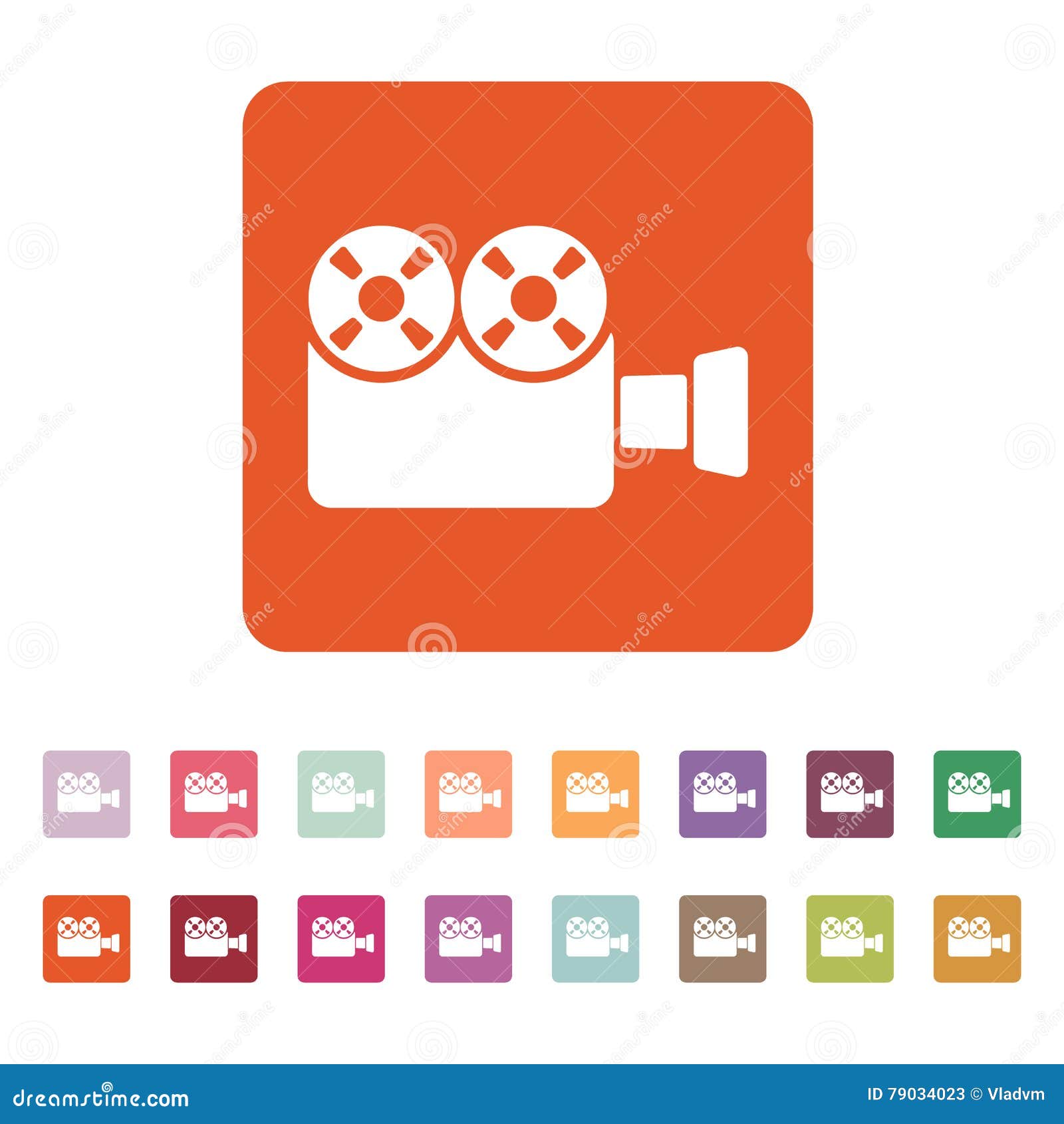 The Video Camera Icon. Camcorder Symbol Stock Illustration ...