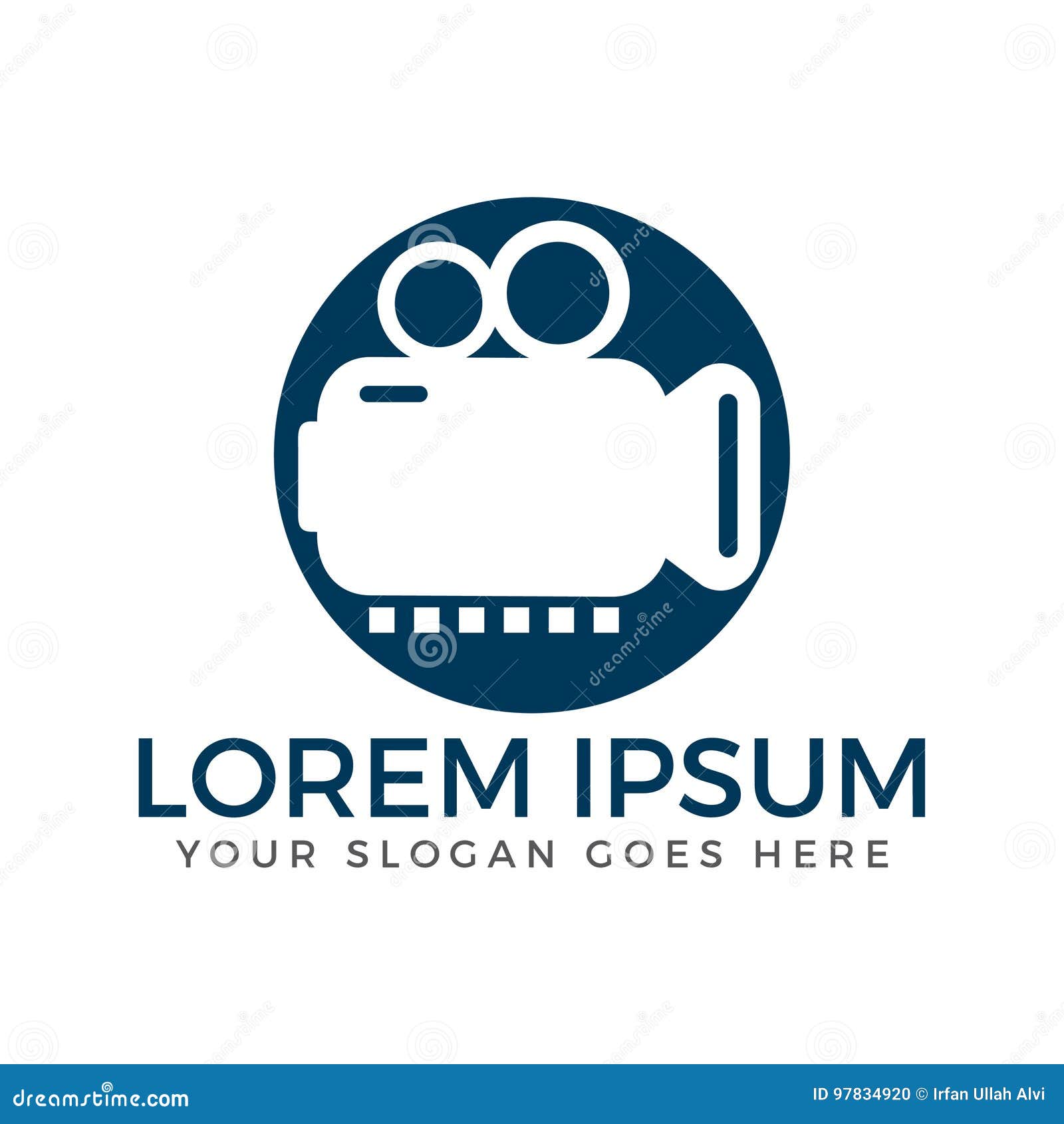 Video camera icon design. stock illustration. Illustration of retro ...