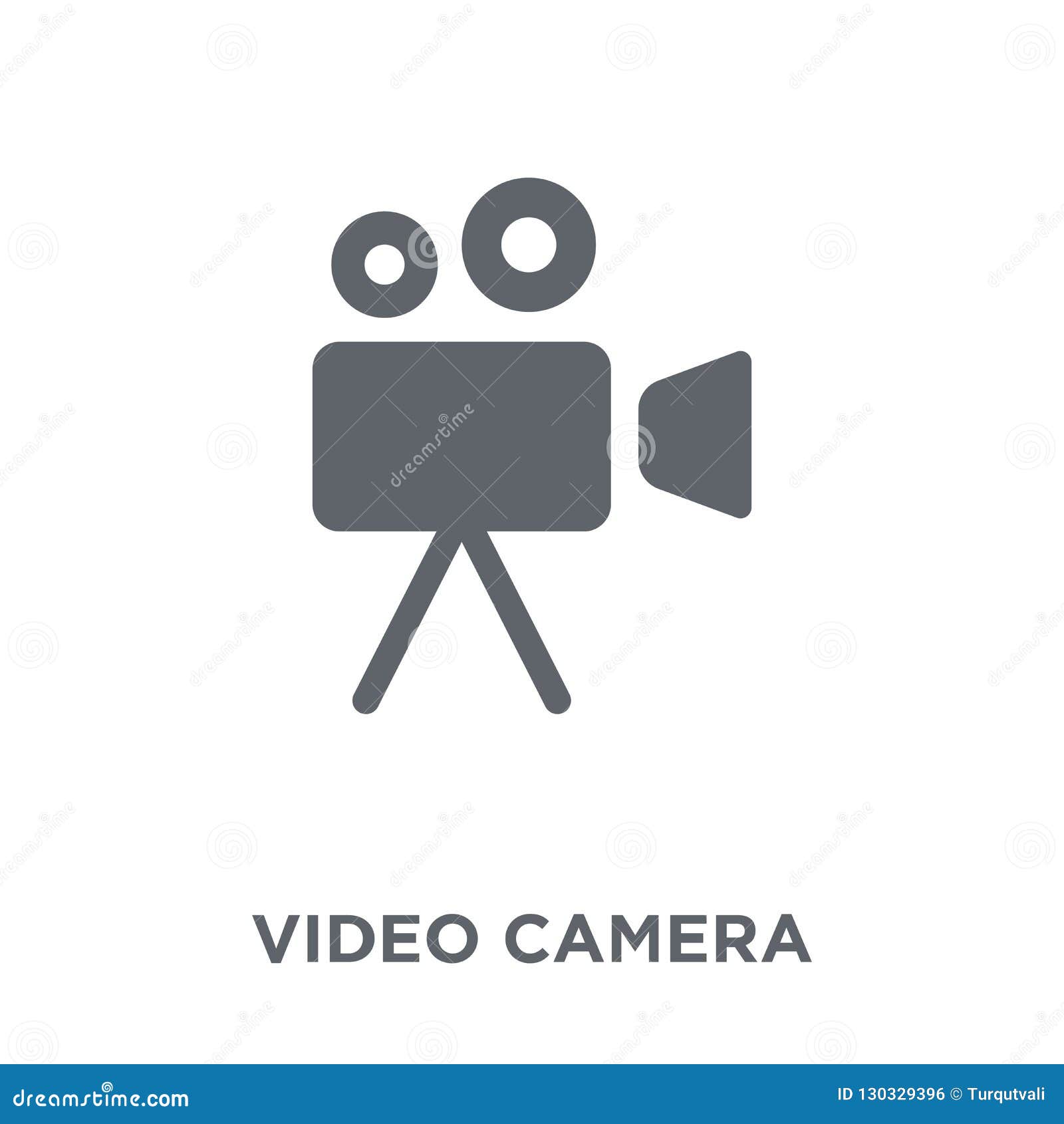 Video Camera Icon Vector Isolated On White Background, Logo Concept Of ...