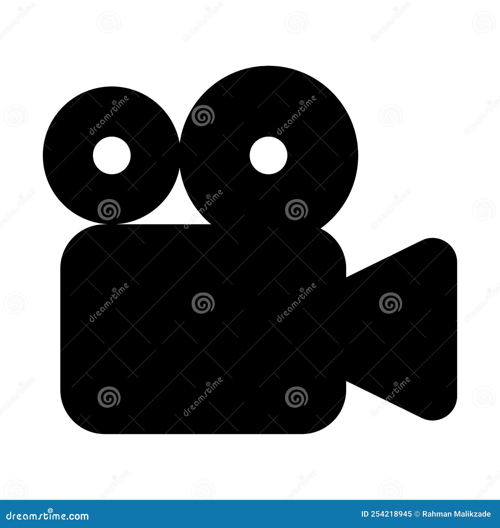 Video Camera Icon. Old Video Camera Vector Illustration Stock Vector ...