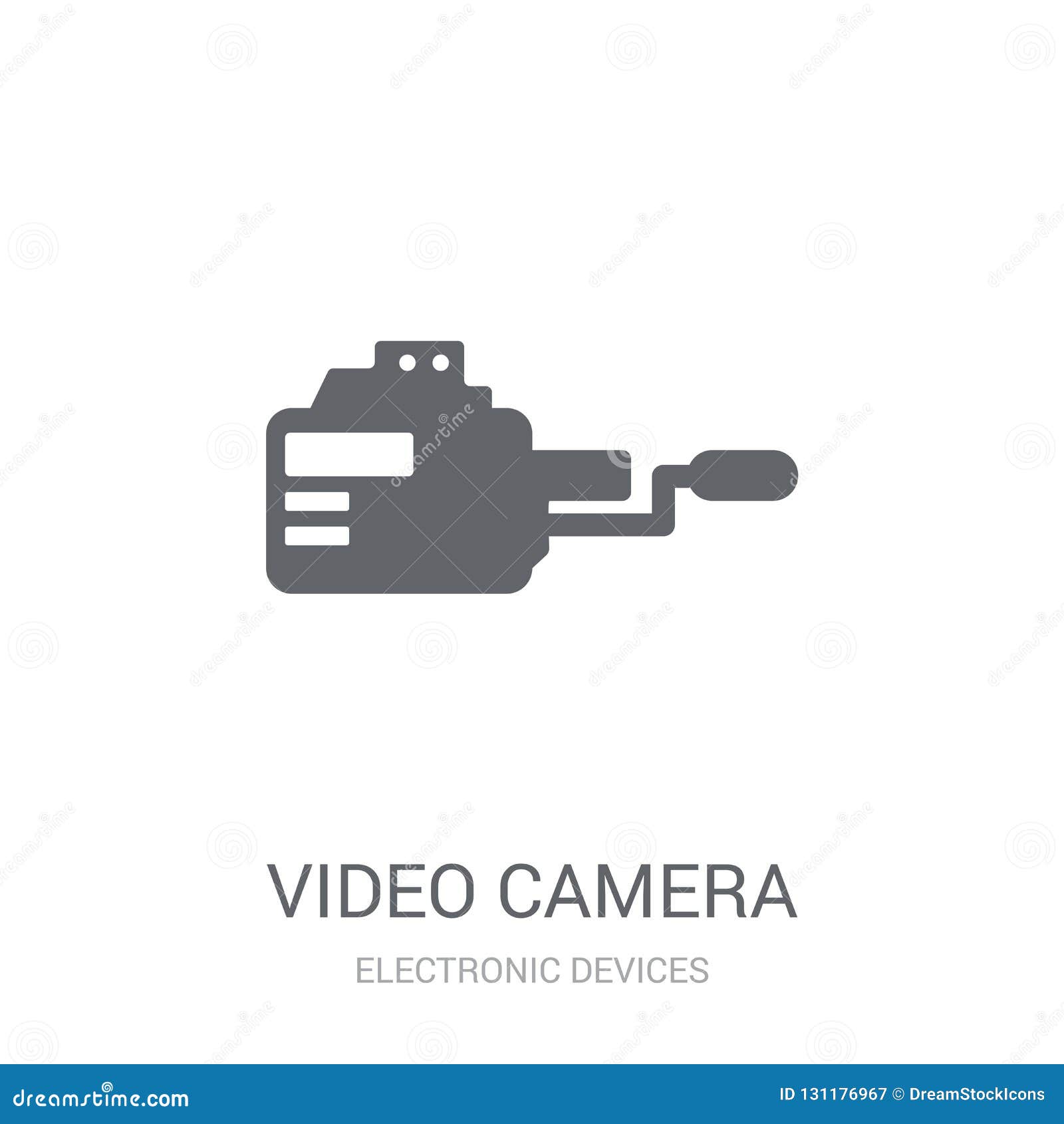 Video Camera Icon. Trendy Video Camera Logo Concept on White Background ...