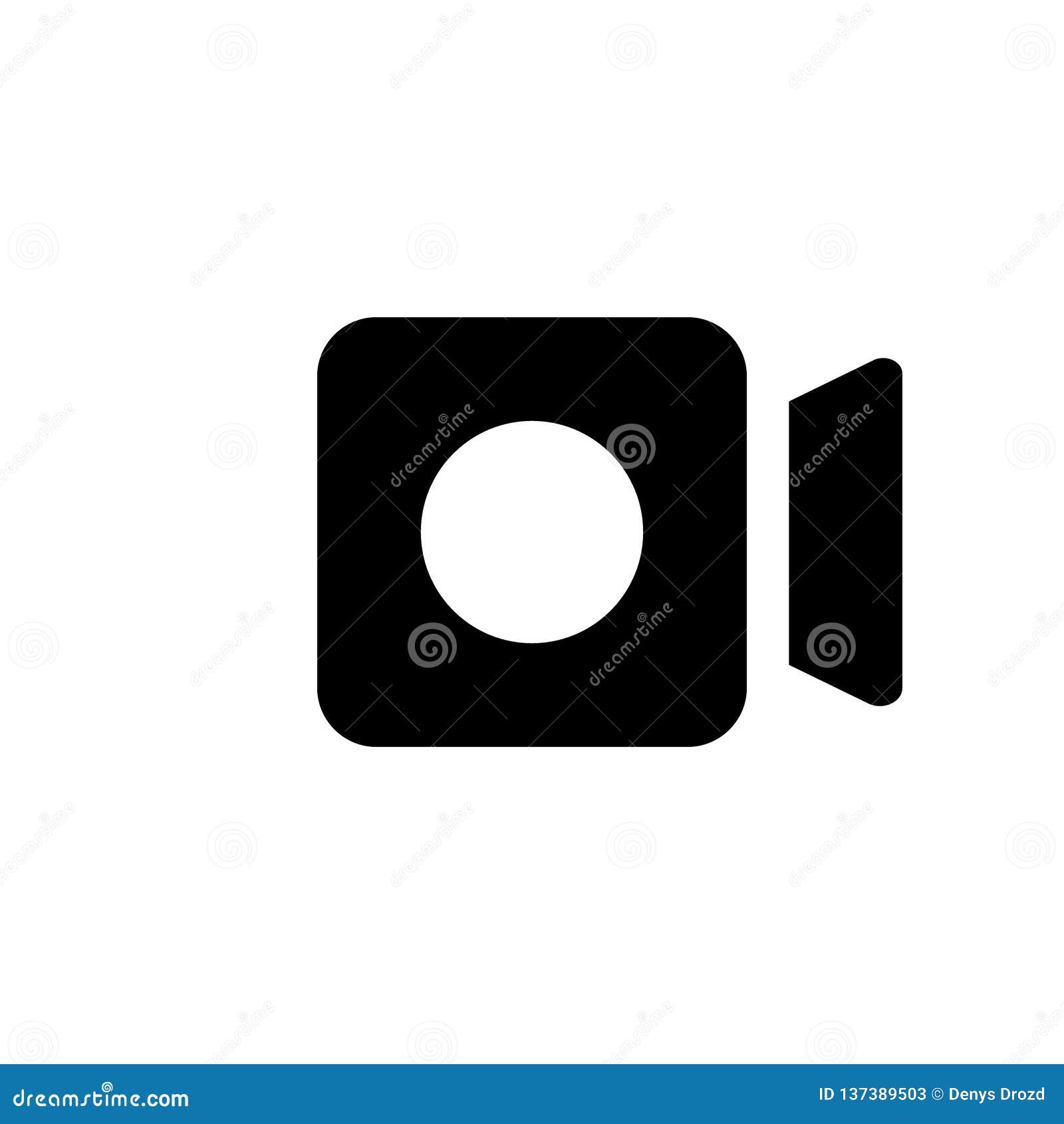 Video Camera Icon Vector Illustrat. Stock Illustration - Illustration ...
