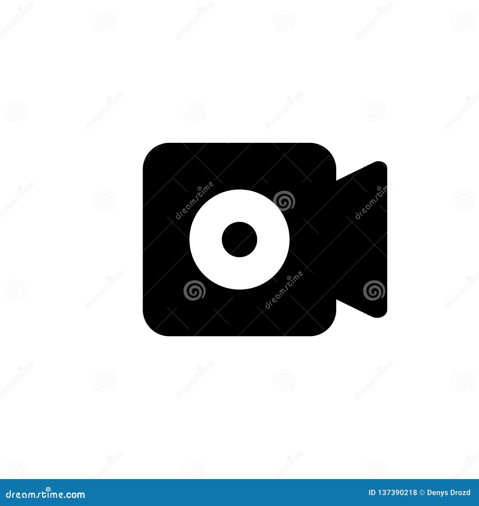 Video Camera Icon Vector Illustrat. Stock Vector - Illustration of ...