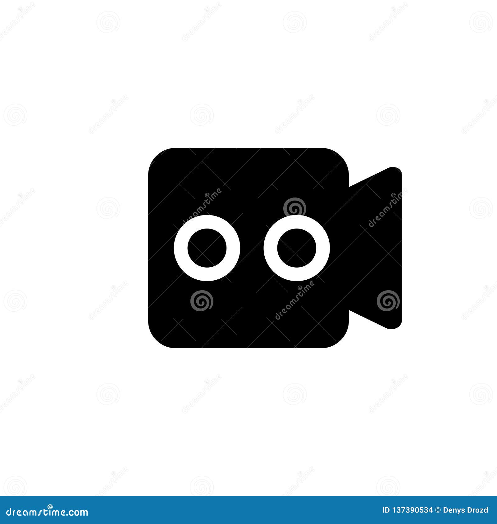 Video Camera Icon Vector Illustrat. Stock Vector - Illustration of ...