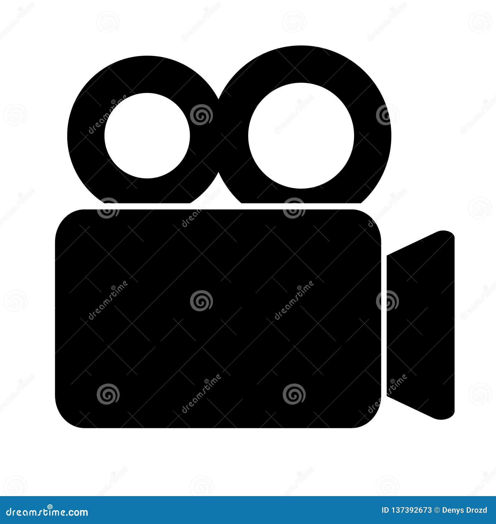 Video Camera Icon Vector Illustrat. Stock Illustration - Illustration ...