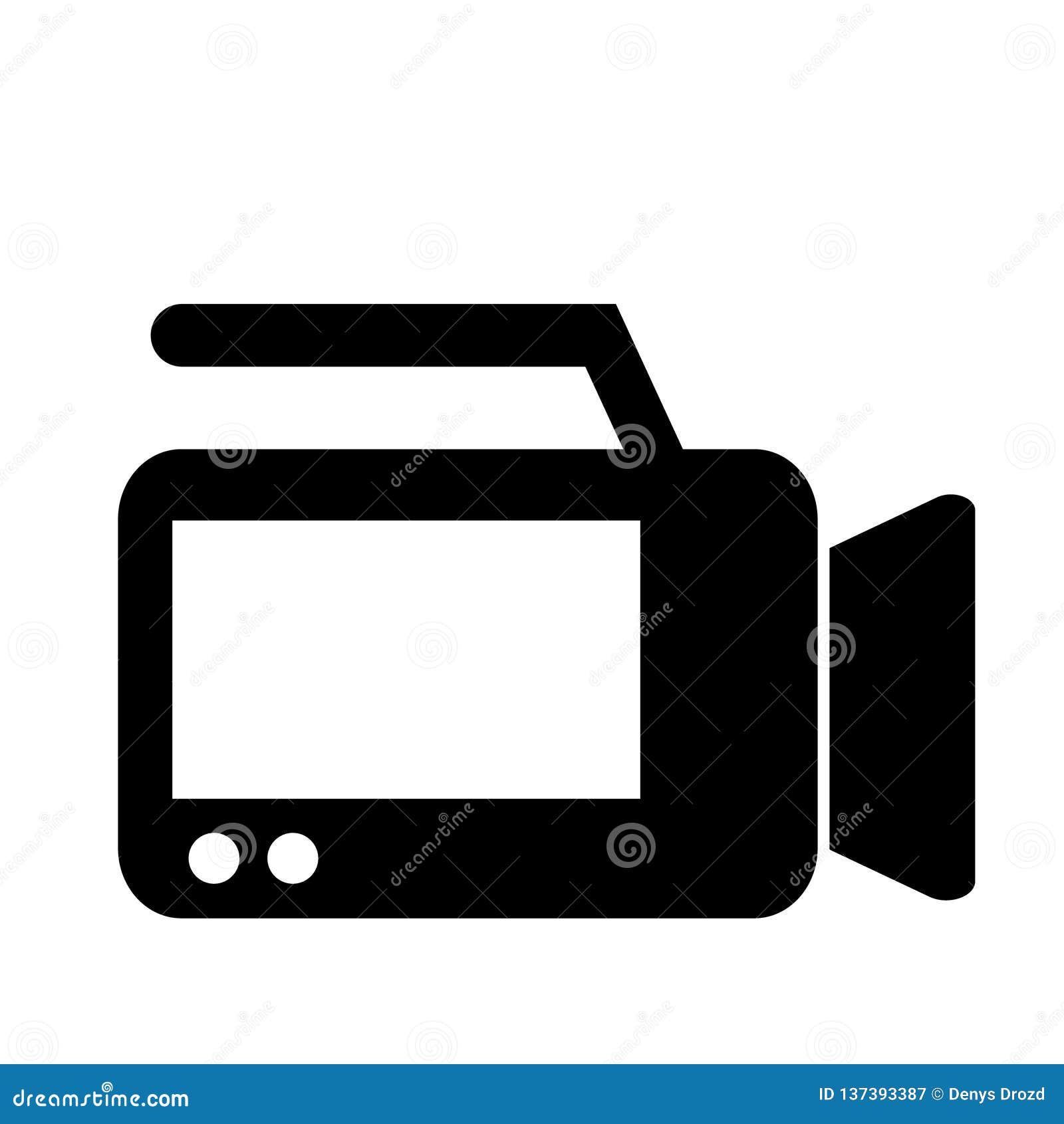 Video Camera Icon Vector Illustrat. Stock Vector - Illustration of logo ...