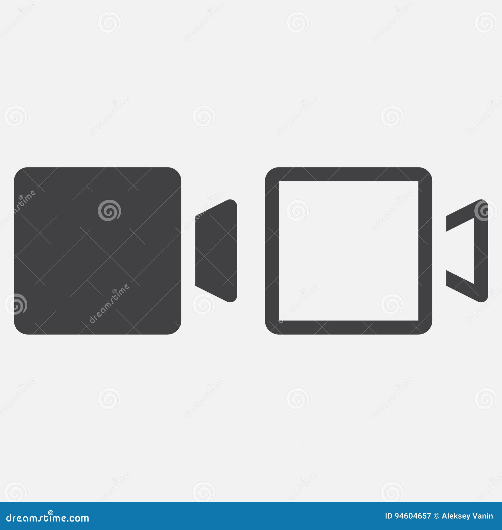 Video Camera Icon Vector Isolated on White . Stock Vector ...