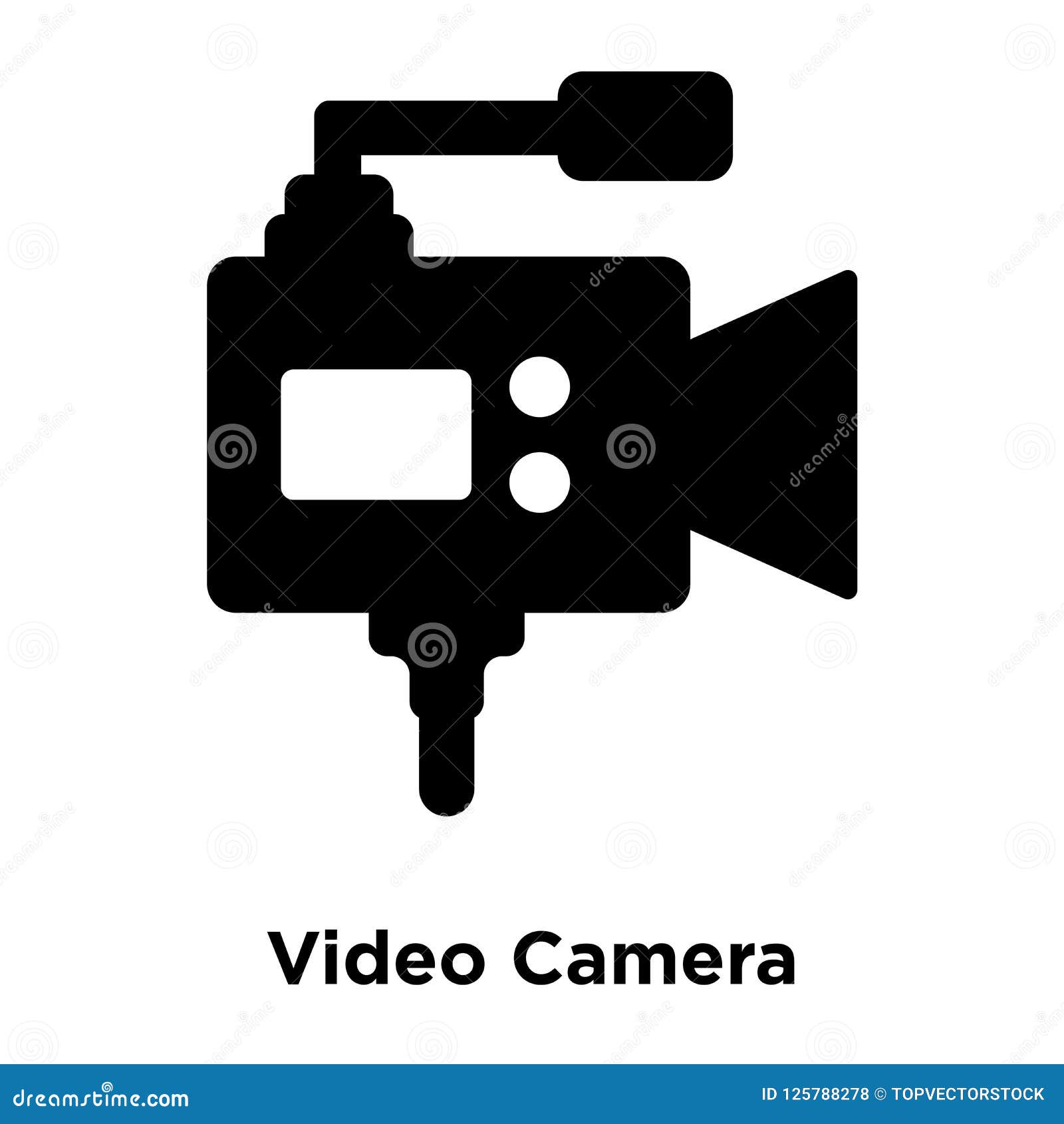 Video Camera Icon Vector Isolated On White Background, Logo Concept Of ...