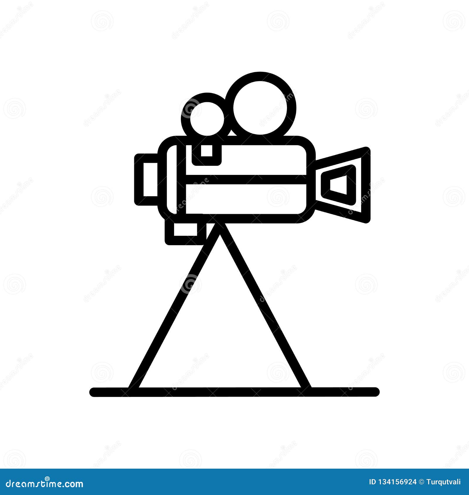 Video Camera Icon Vector Isolated on White Background, Video Camera ...